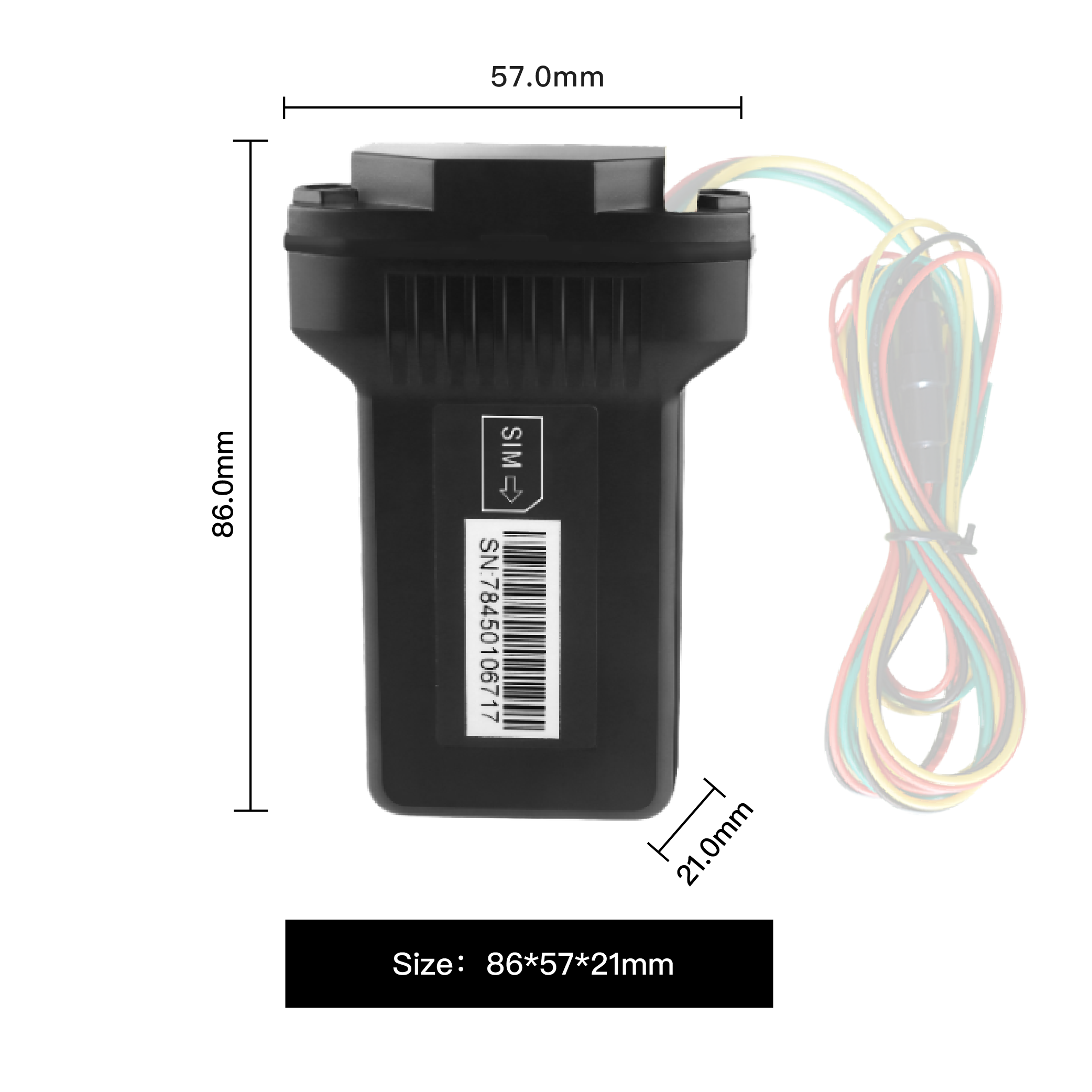 Universal GPS Vehicle Waterproof Wiring tracker A10 - ZOOBLL